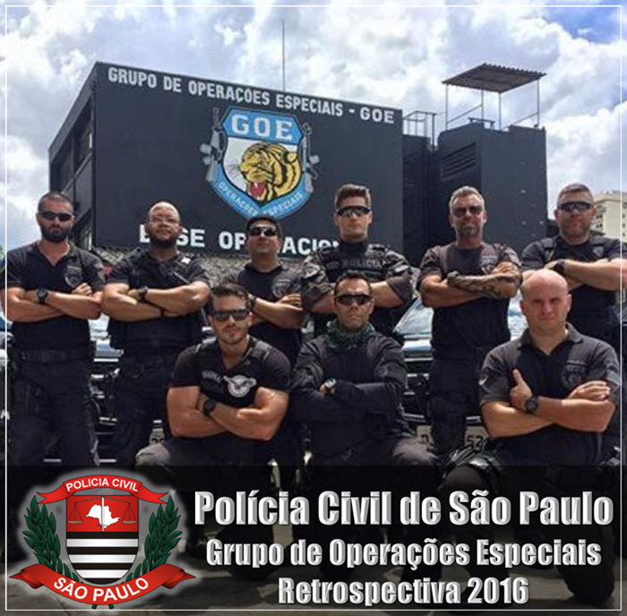 Grupo de Operações Especiais (GOE) da Polícia Civil no ano de 2016